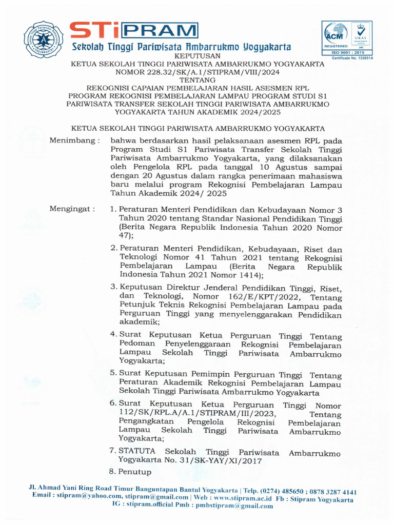 SK RPL Lathifah Wahyuni | PDF