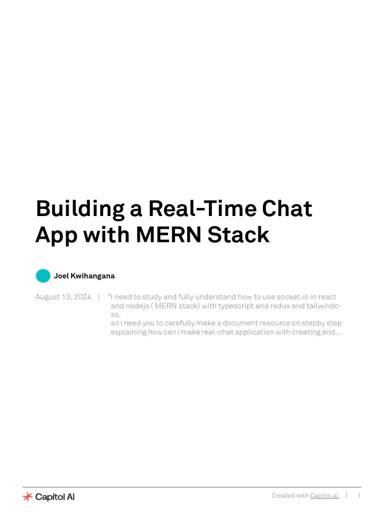 Socket - Io Code Snipet and Explanaion Realtime Chat Application | PDF ... Socket - Io Code Snipet and Explanaion Realtime Chat Application | PDF ...