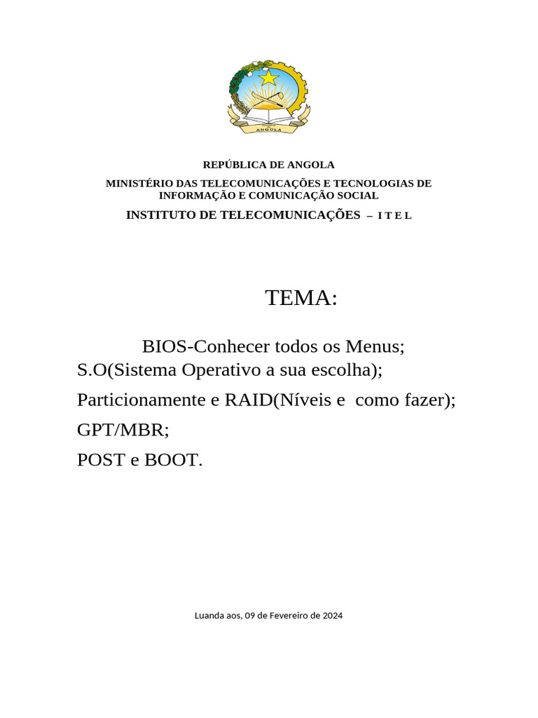 Trabalho Tic Capa | PDF