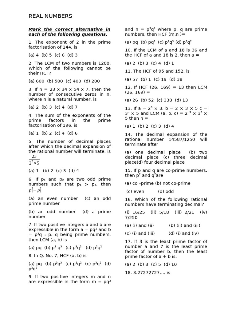 10TH Math | PDF