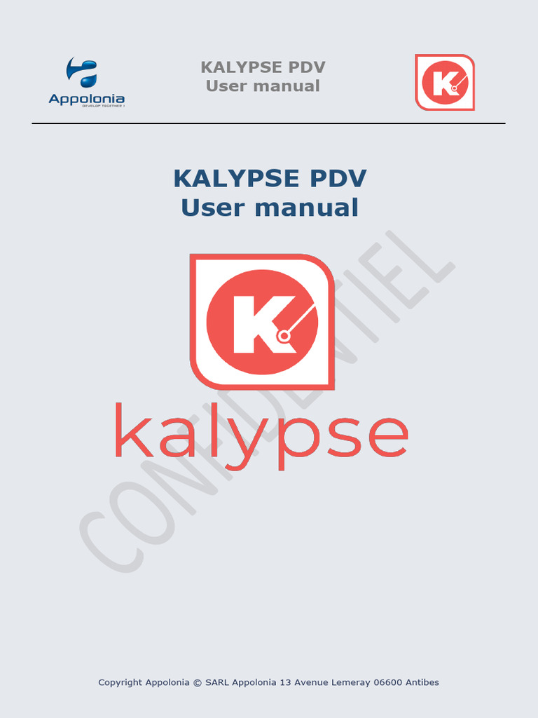FR Doc Kalypse PDV Manual | PDF