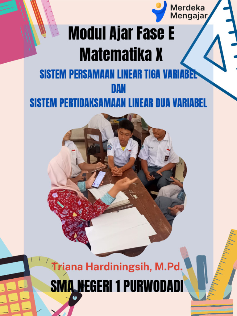 Modul Ajar Matematika - Sistem Persamaan Linear Dan Sistem ...