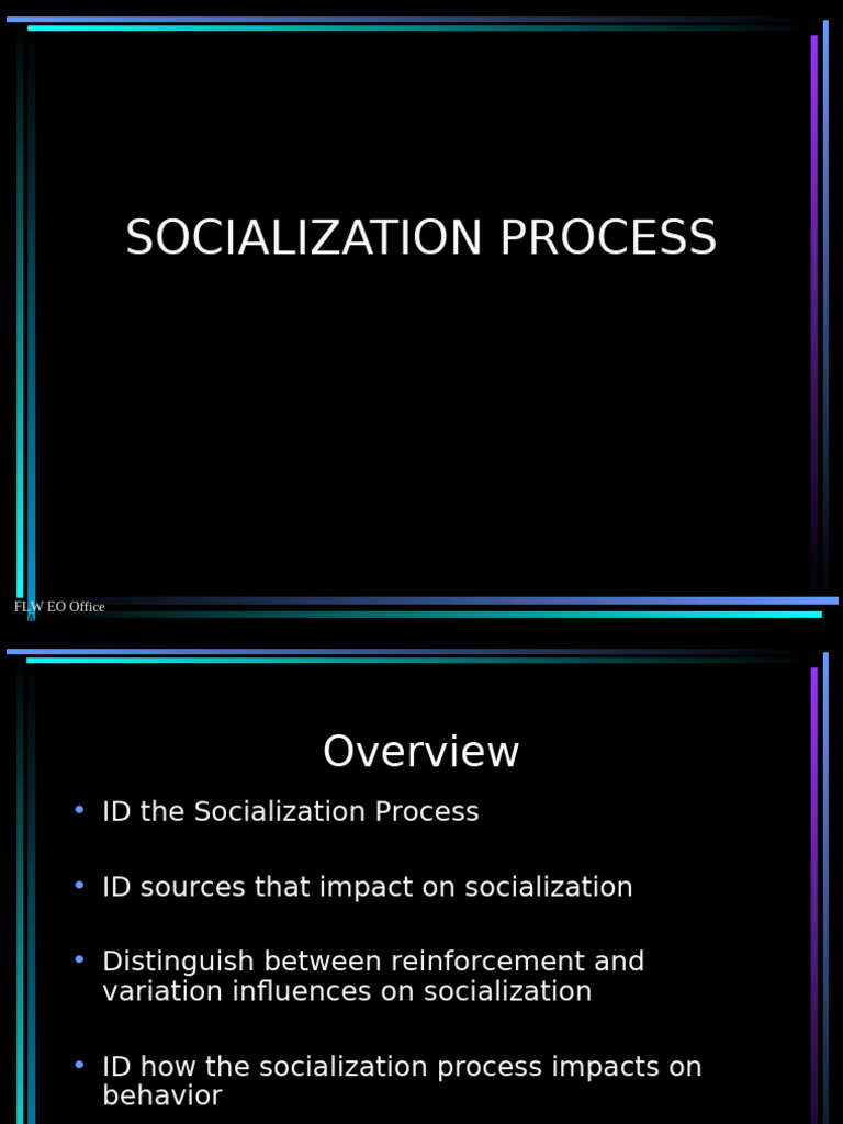 Socialization Process | PDF