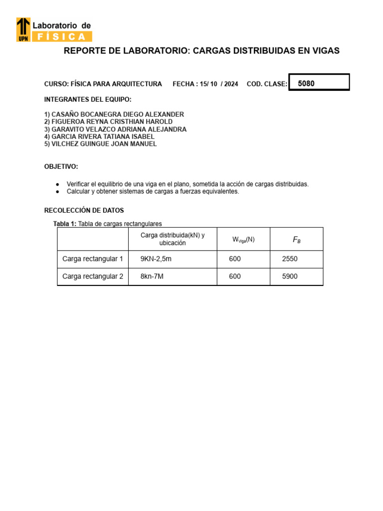 Reporte - Lab - Fisiarq - S09 - CDV 2024 | PDF