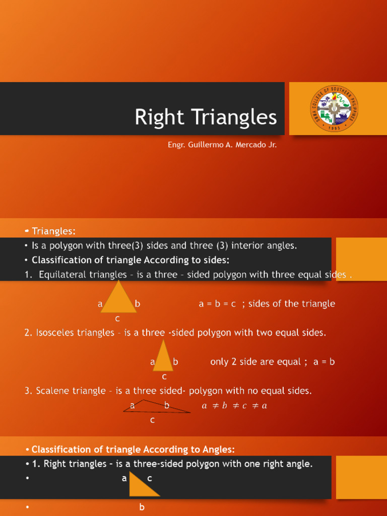 New NGEC 9 PPTRight Triangles | PDF