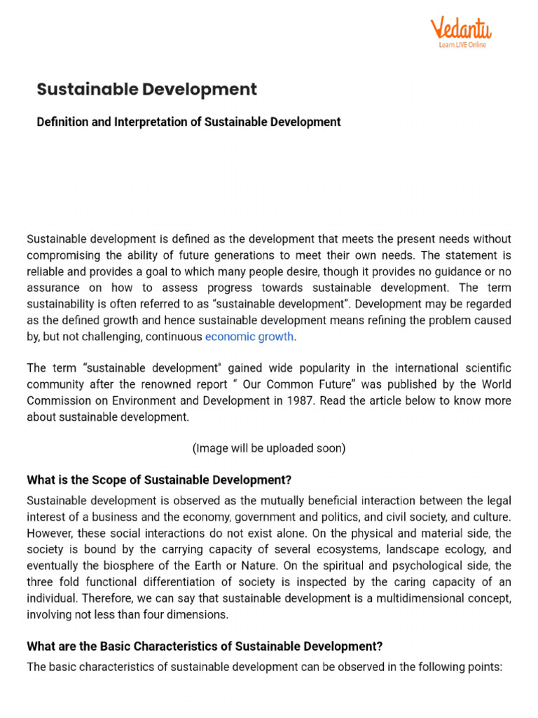 Sustainable Development | PDF