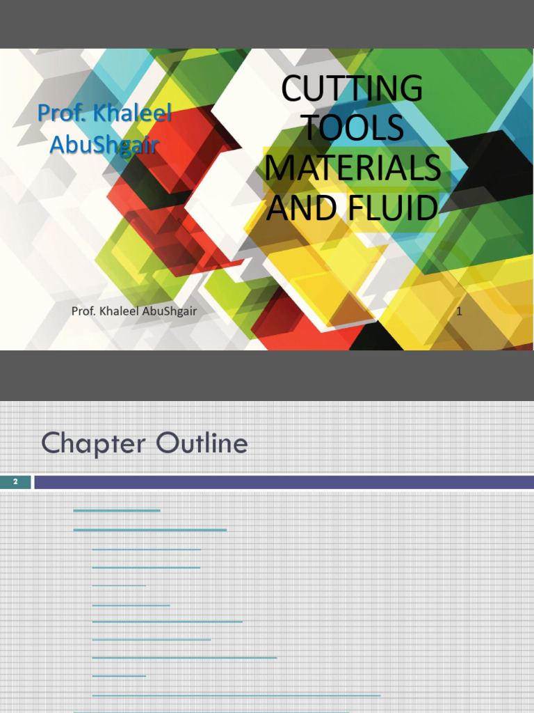Chapter22-Cutting Tools and Fluid | PDF