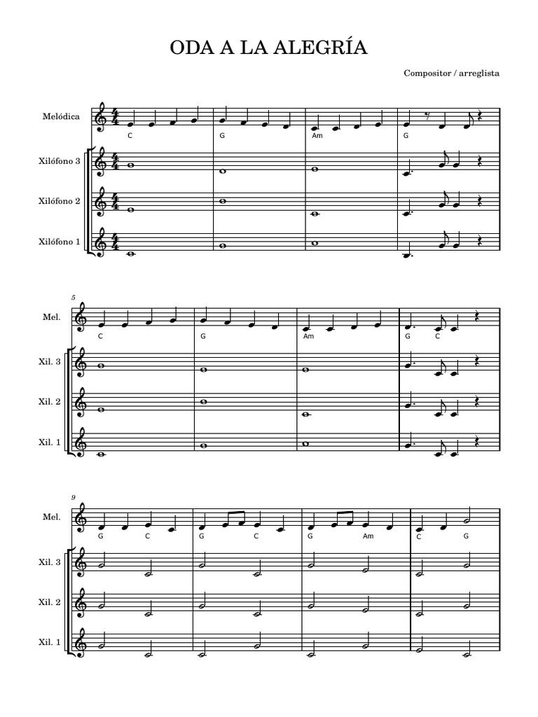 Oda a La Alegría PDF | PDF