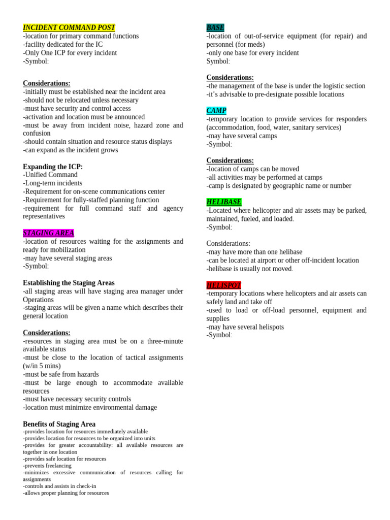 Incident Command Post | PDF