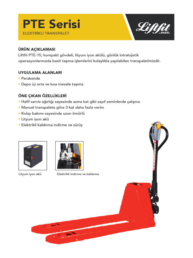 liftfit-pte-15-teknik-bilgi-formu-tr-2022 | PDF