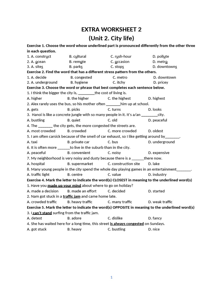 Worksheet 2 | PDF