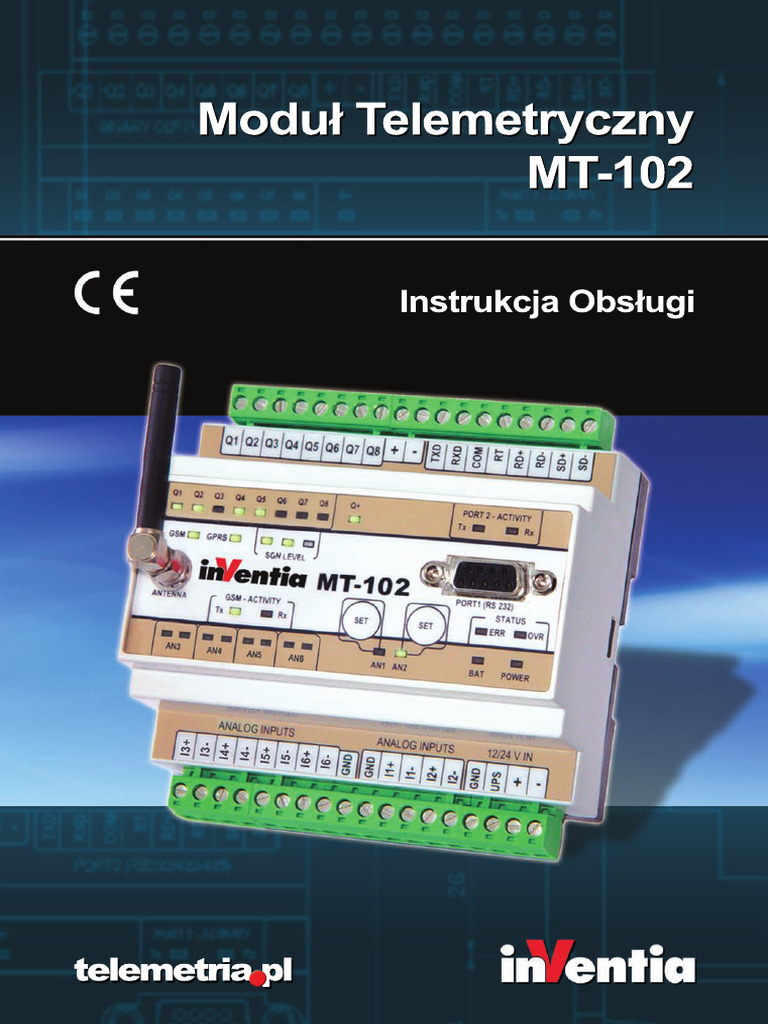 Moduł Tel Emet Ryczny MT-102 Moduł Tel Emet Ryczny MT - 102: I NST ...
