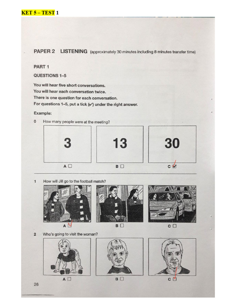 B1_Listening-PRACTICES_Part-1 | PDF