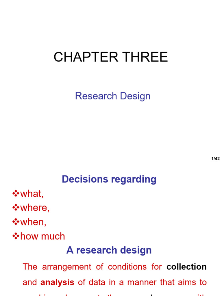 CH - 3 Research Design | PDF