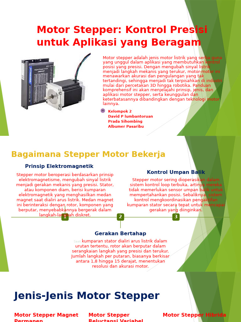 Motor Stepper Kontrol Presisi Untuk Aplikasi Yang Beragam | PDF