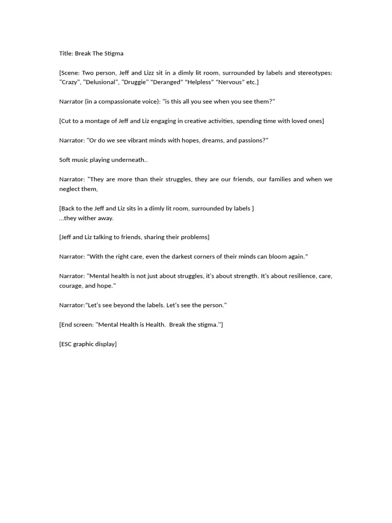 ESC Trailer Script | PDF | Self-Improvement | General Fiction