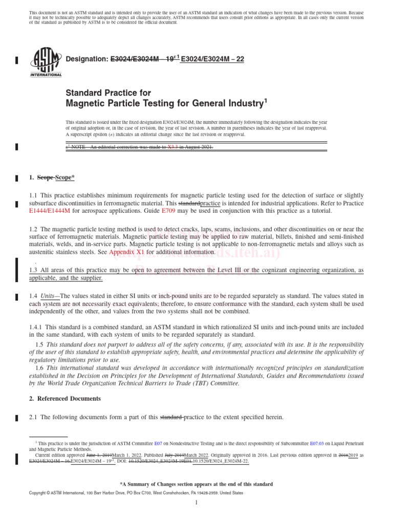 Astm E3024 E3024m 22 | PDF