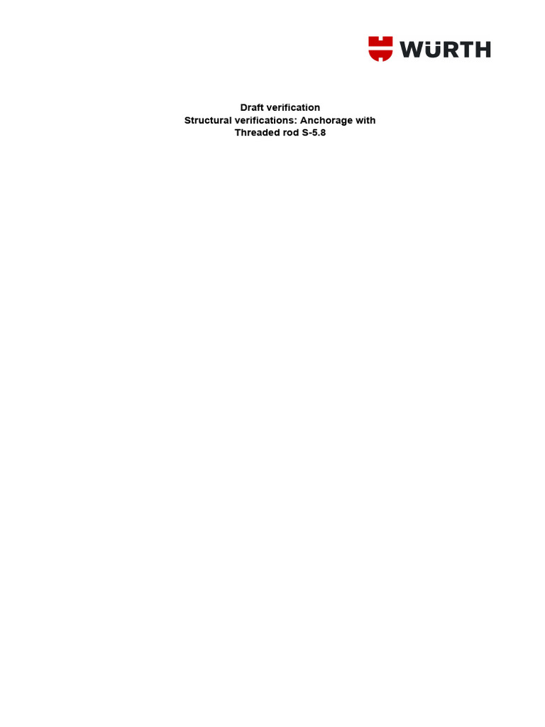 Wuerth Anchor Design | PDF