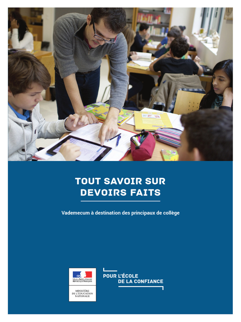 Vademecum Devoirs Faits Eduscol 800804 PDF 923 | PDF