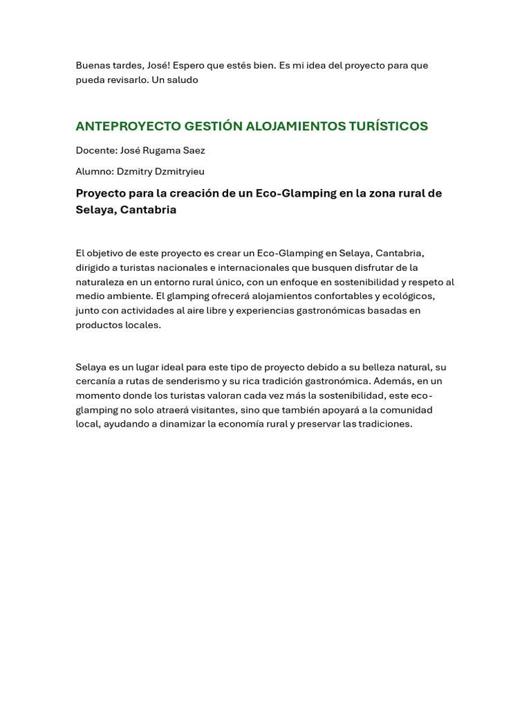 Anteproyecto | PDF