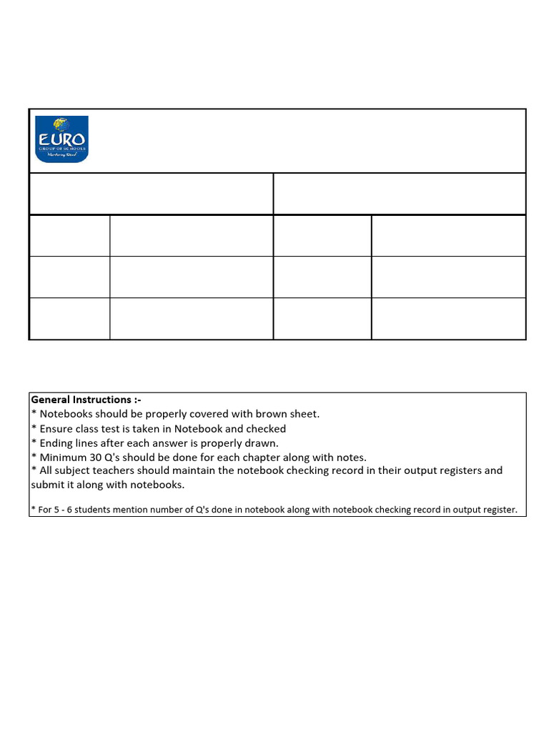 Copy Checking Schedule | PDF