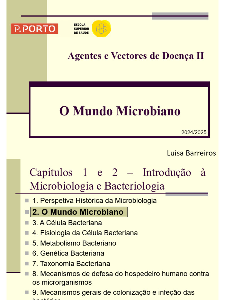O Mundo Microbiano | PDF