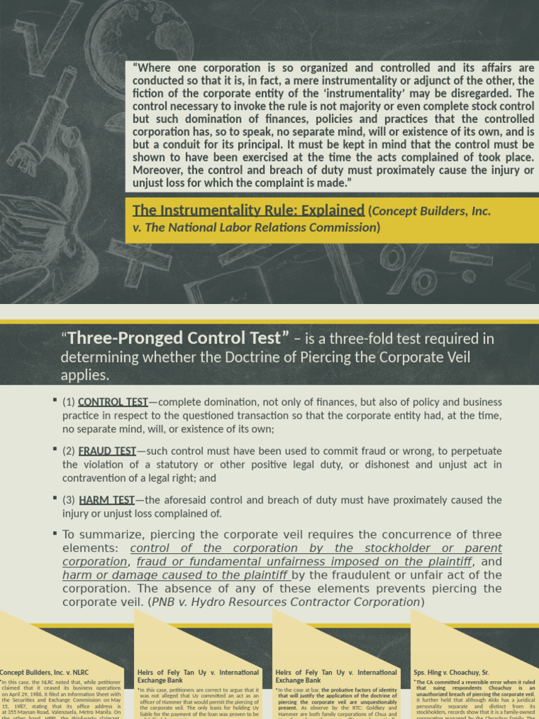 Instrumentality Summary | PDF