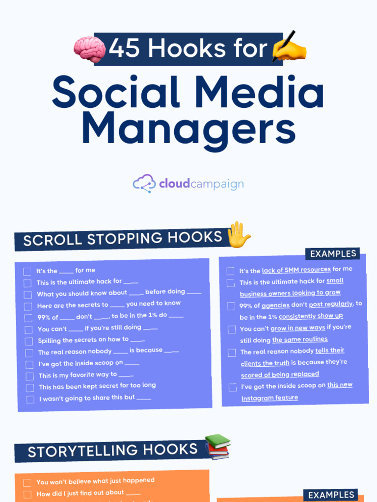 45 Hooks For SMMs Download | PDF