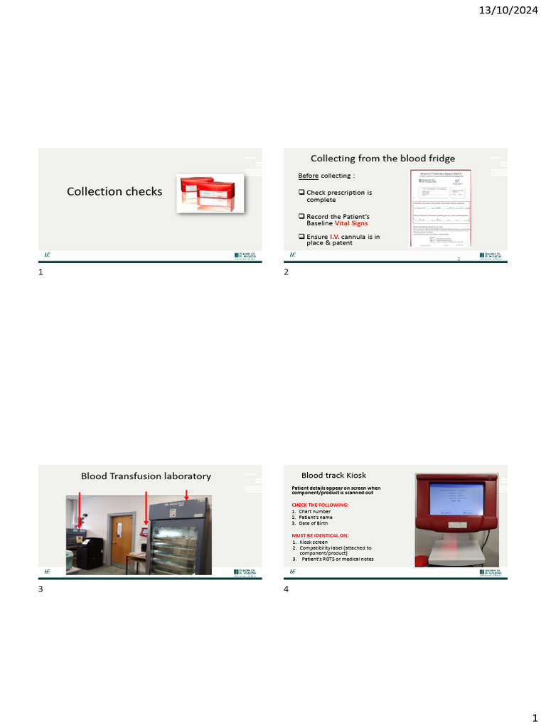 Blood Transfusion Presentation Part Two | PDF