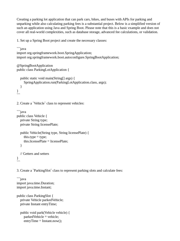 Parking | PDF