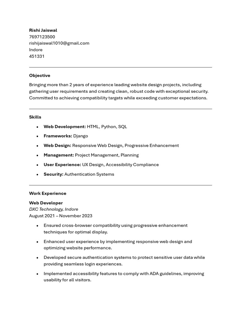 Rishi Resume 2 | PDF