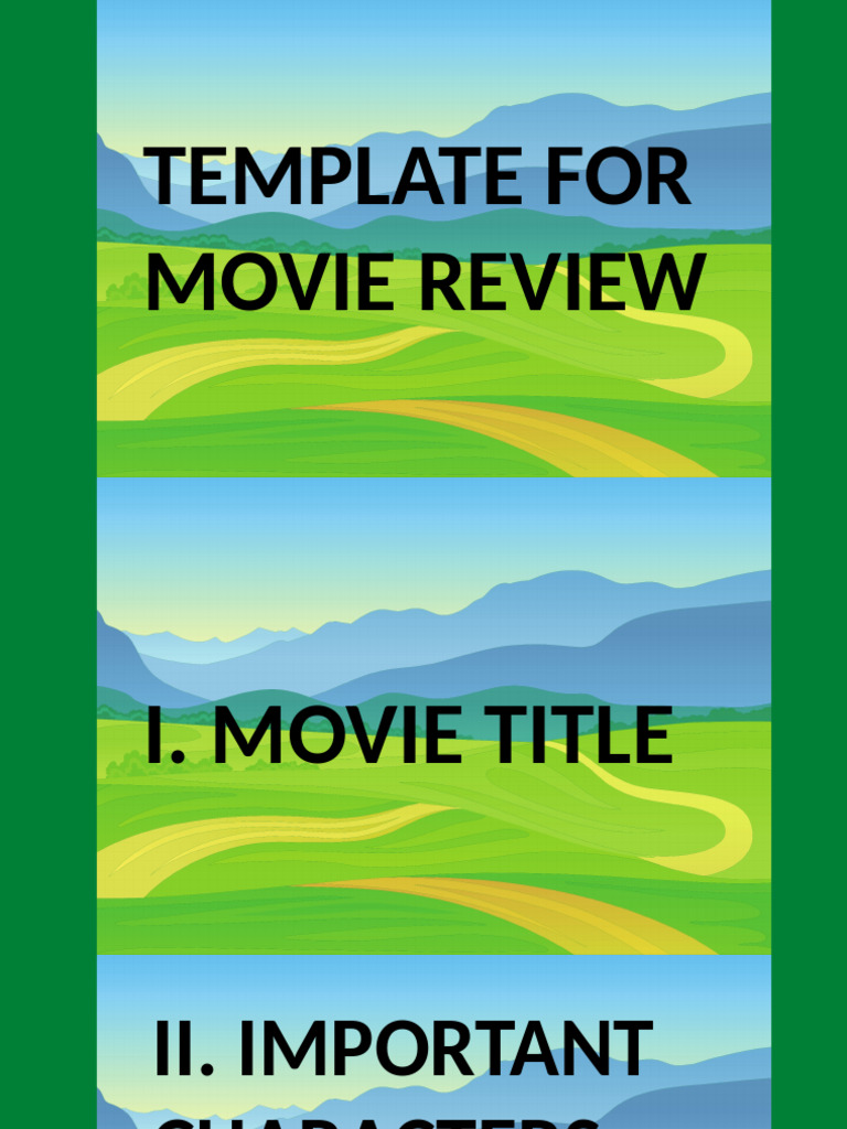 Movie Review Template | PDF