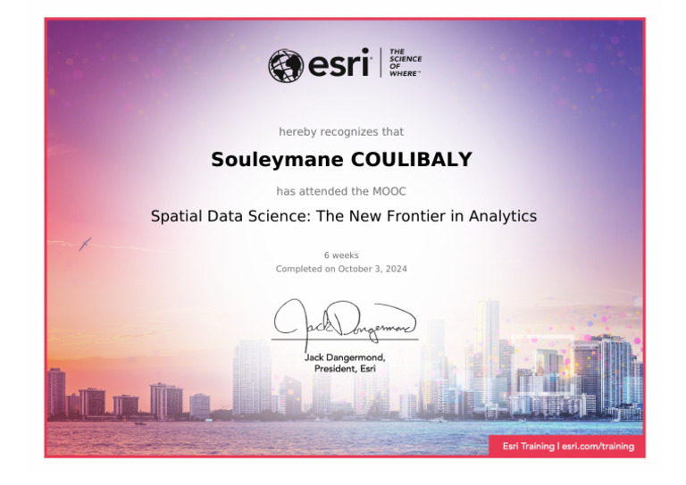 Spatial Data Science - The New Frontier in Analytics - Certificate ...