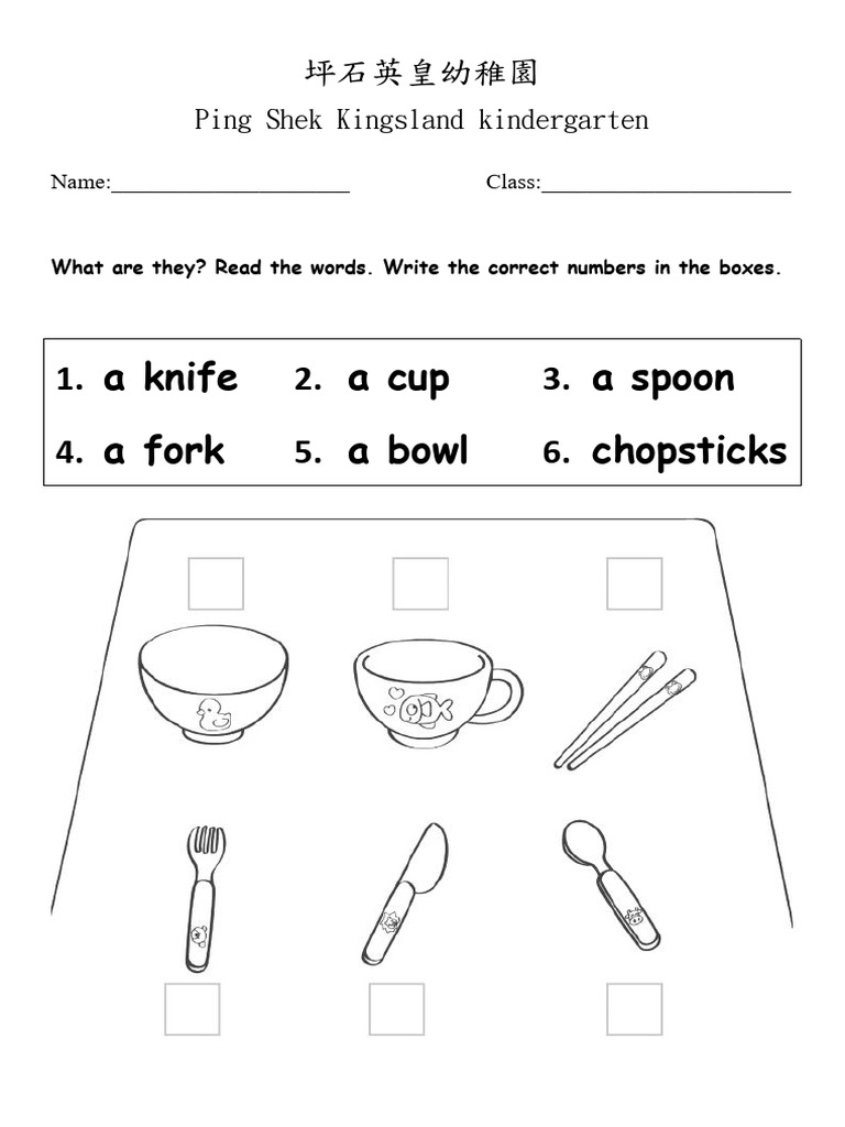 k3 English worksheet-2 | PDF
