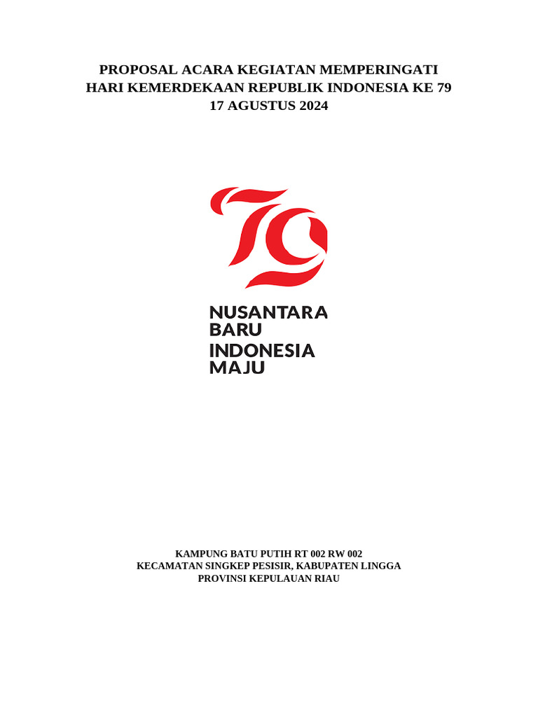 Proposal Acara Kegiatan Memperingati | PDF