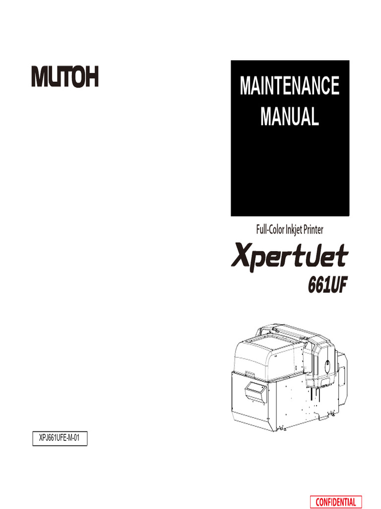 Mutoh XPJ661UF Service Manual | PDF | Troubleshooting | Printer (Computing)