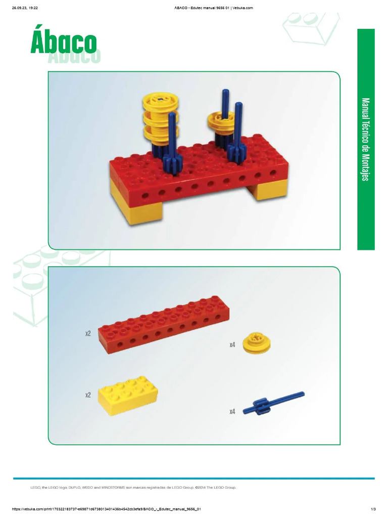 ÁBACO - Edutec Manual 9656 01 | PDF