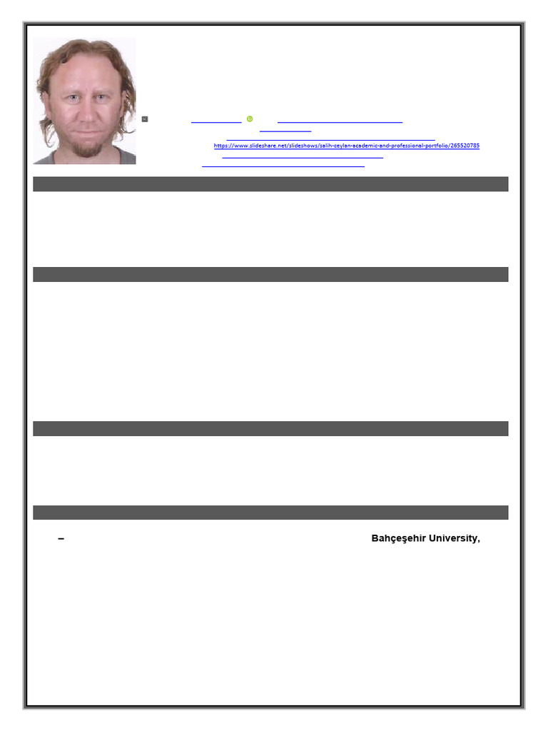 Salih Ceylan CV 2024 Sep Eng | PDF