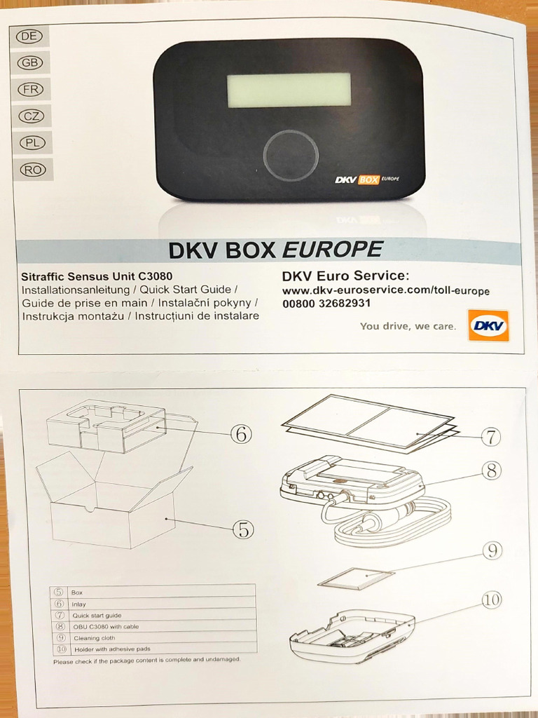 DKV Box Europe Installation | PDF