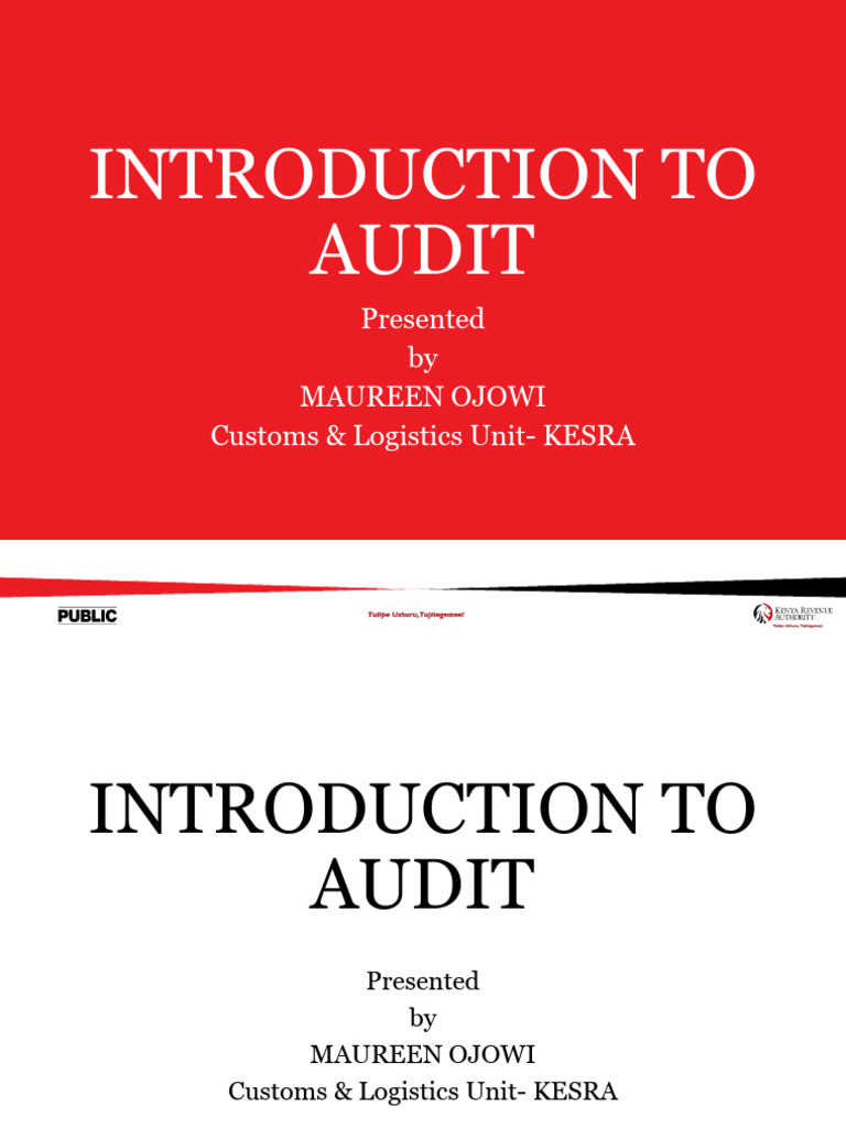 Introduction to Audit 13-09-2024 FINAL | PDF