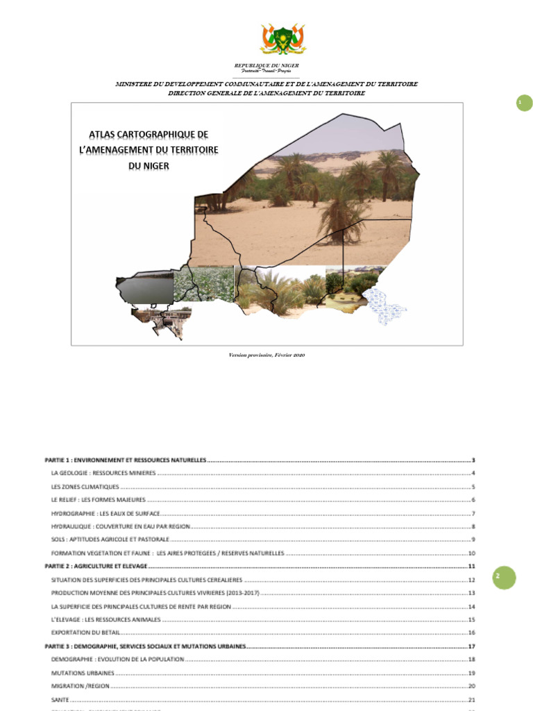 Atlas Cartographique Niger VP2 | PDF
