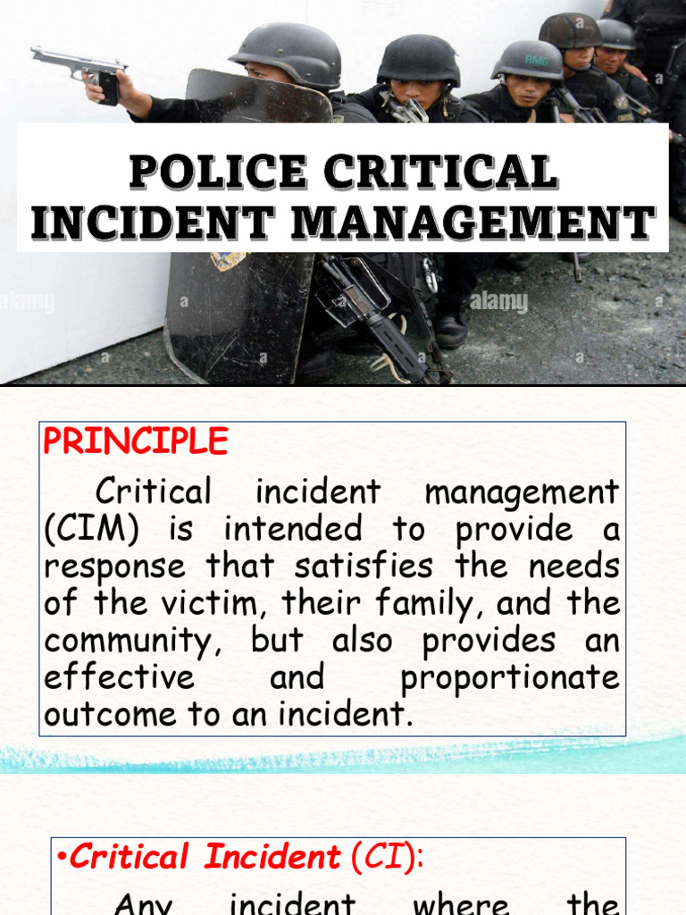 Police Critical Incident Management | PDF