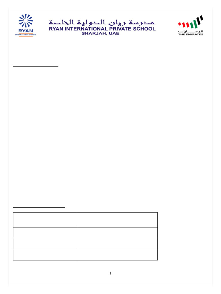 REVISION WORKSHEET - T1-Computer-Grade 6 | PDF