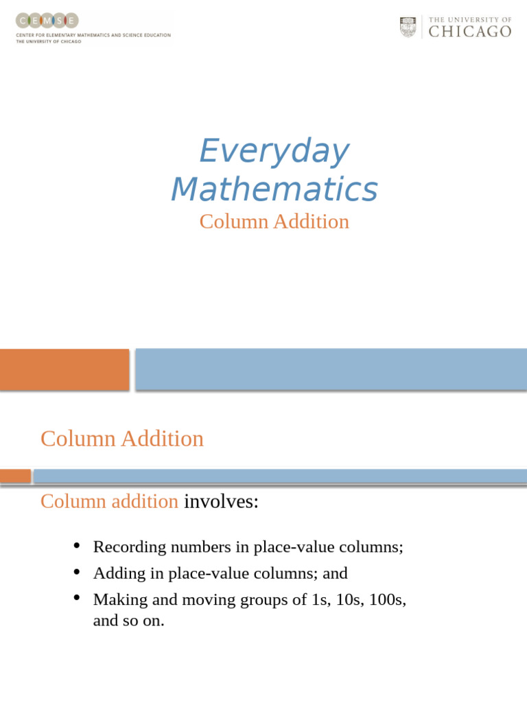 Column+Addition DR CX | PDF