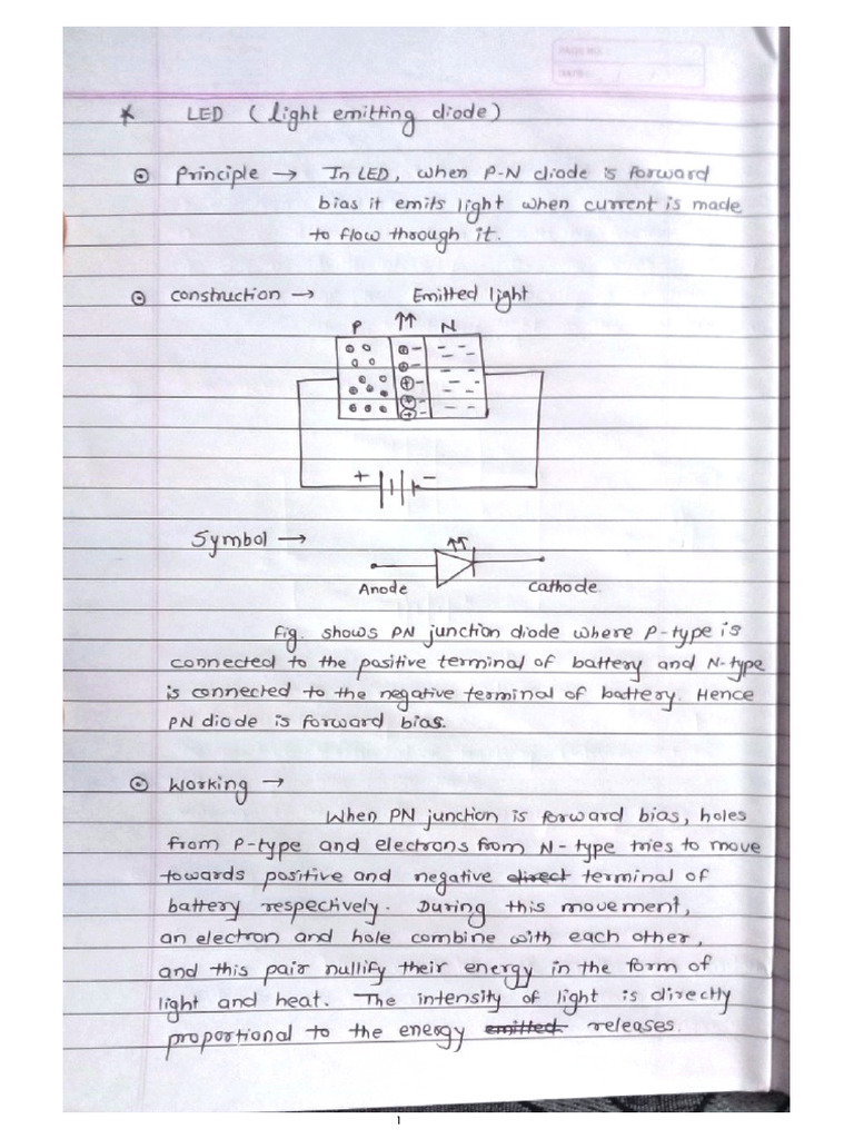 LED and PHOTODIODE | PDF