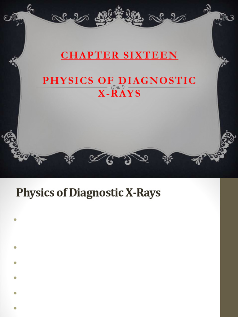 X Ray Lecture 1 1 | PDF