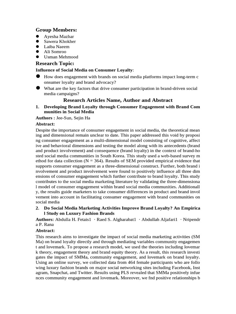 Group 1. Adv.Research Assignment Articles | PDF