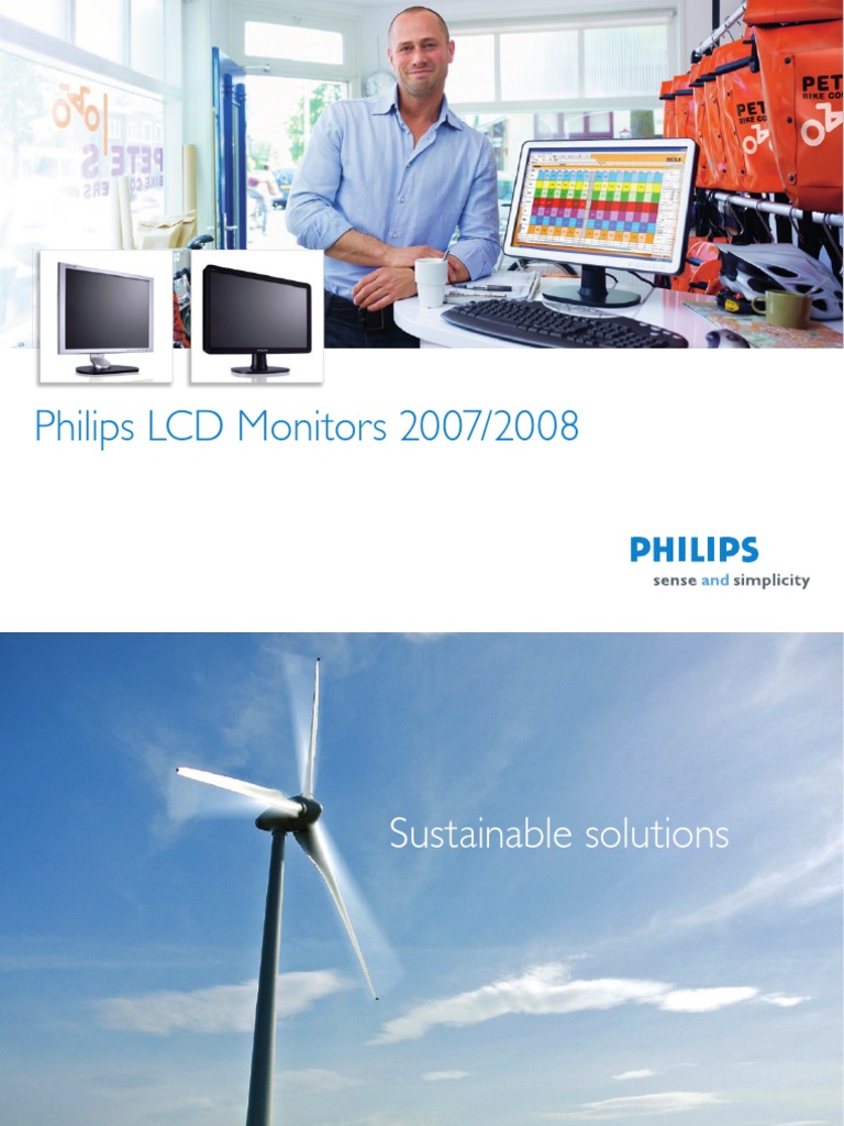 Brochure Philips LCD Monitors 2007 2008 en | PDF | Computer Monitor ...
