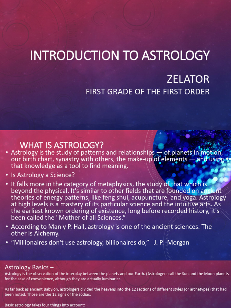 Introduction Astrology | PDF