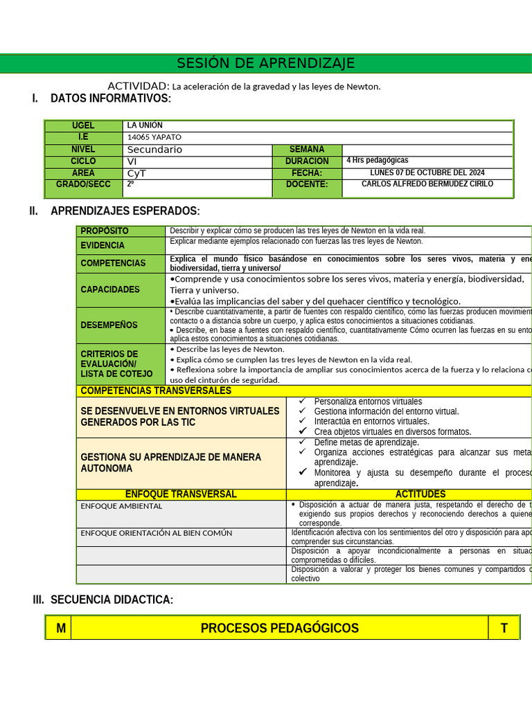 C-2º SES-ACT 3-CYT UND 6 Sem 3 | PDF